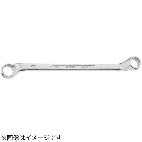 ■メガネ部は独自の“UNIT DRIVE”仕様で、ボルトに対して均等に力がかけられます。■表面は梨地仕上げて滑りにくくなっています。■軸角度は5°です。【仕様】・全長（mm）： 265・対辺寸法（mm）： 17×19・表面処理： クロムメッキ