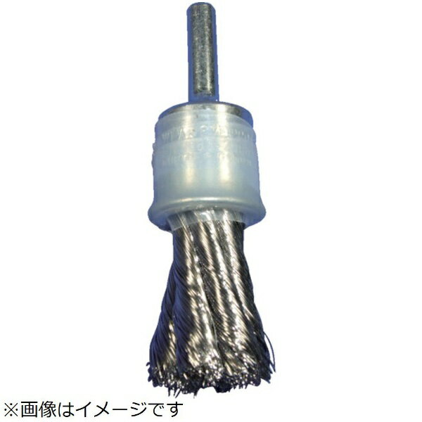 ■独自開発のハイカーボンスチールワイヤにより長寿命で安全性、研削性に優れています。■ノットタイプ（ワイヤを捩じり束にした）の強力切削用軸付ブラシです。【用途】・円筒状の穴や内面のバリ取り、塗装除去、表面処理。【仕様】・線径（mm）： 0.1...