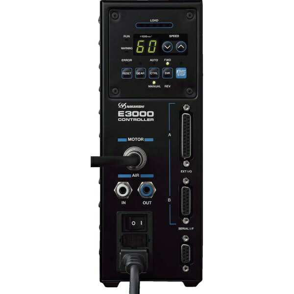 ■E3000シリーズ用コントローラです。【仕様】・回転速度（min［［の−1乗］］）： 1000〜80000・電源（V）： AC100〜240・プラグタイプ： 200V（Cタイプ）※プラグなし・最大出力（W）： 350・幅（mm）： 88・...
