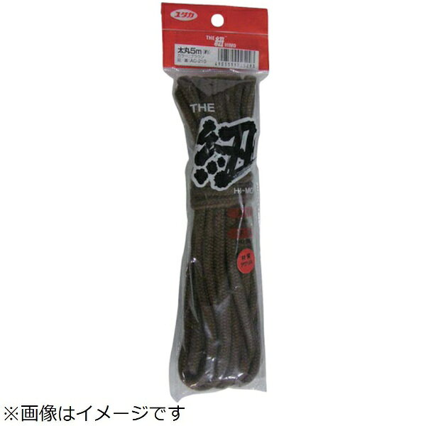 ■手触りが良く発色が綺麗で手芸やホビーに最適です。【用途】・布袋の口封じや、手芸など。【仕様】・色： ブラウン・長さ（m）： 5・標準幅（mm）： 6・組紐（太丸タイプ）
