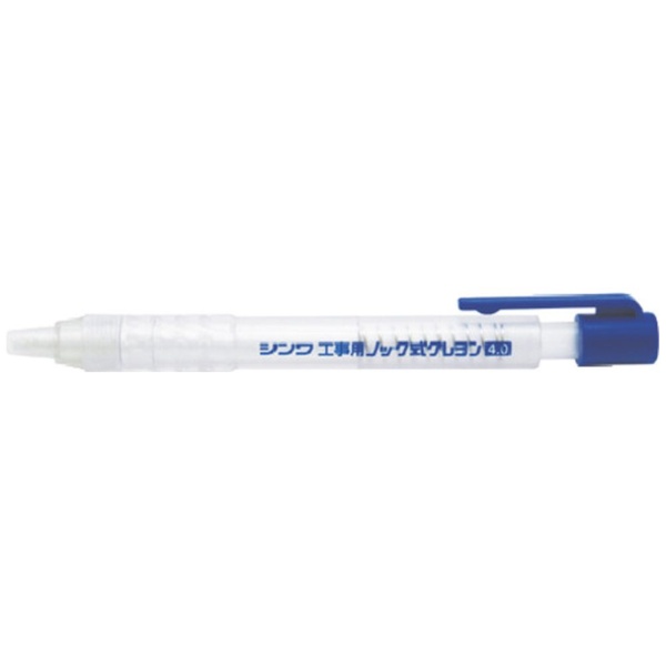 ■ノック式なので手が汚れません。■ペン型なので文字が書きやすいです。【用途】・鋼材、ガラス、プラスチックなどへの書き込み。【仕様】・色： 白・直径（mm）： 12・長さ（mm）： 135・芯径（mm）： 4.0・全長（mm）： 135・適合...
