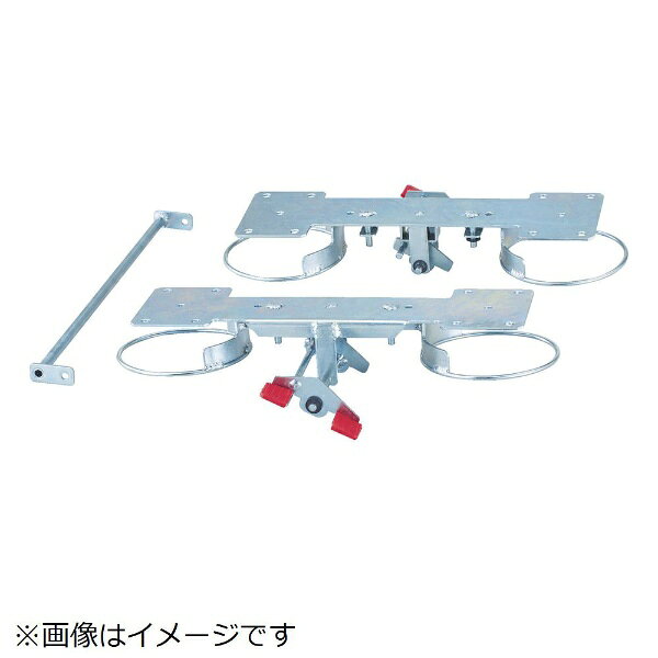 ■リング状の金具で自在キャスターの回転だけでなく旋回も固定します。【仕様】・間口（mm）： 540・適合台車機種： ドンキーカート300番4輪自在キャスター用・幅（mm）： 915・高さ（mm）： 85・リング式タイプ・自在用4輪・特許取得...
