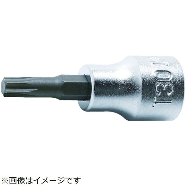 ■ラチェットハンドルを始めとする各種ハンドル類と組み合わせることにより、L型レンチでは不可能な作業が可能となります。■トルクスボルト用のビットソケットです。【仕様】・呼びNo.： T20・差込角（mm）： 9.5・先端寸法（mm）： 3.9...