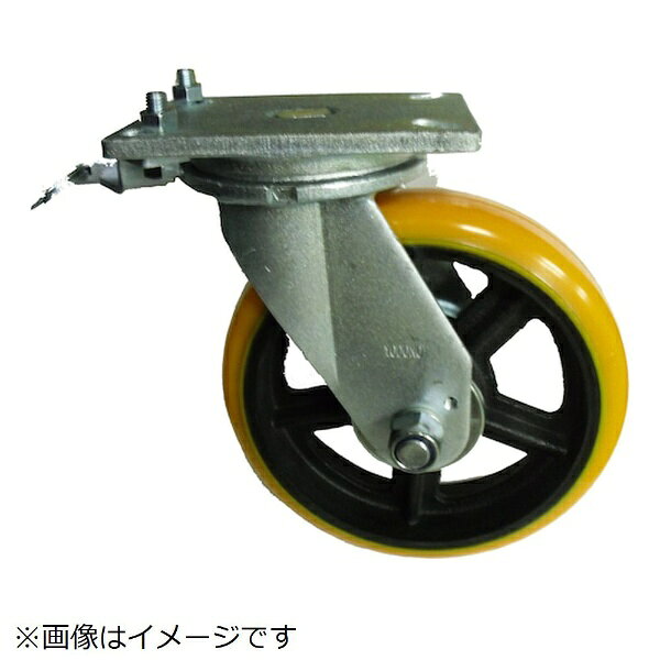 ■リーズナブルで高荷重です。■高硬度ウレタン車輪によりたわみも解消し、始動抵抗も軽減し、滑らかに走行します。【用途】・一般重量物搬送用【仕様】・許容荷重（daN）： 1470・許容荷重（kgf）： 1500・車輪径D（mm）： 250・車輪...
