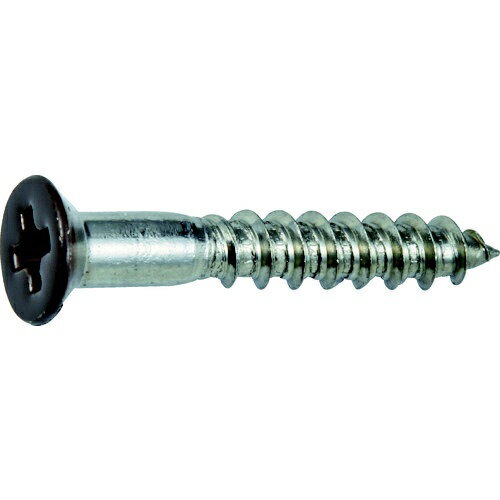 ■ねじの頭に色がついたステンレス製の木ねじです。【仕様】・寸法（mm）d： M2.4・適合ドライバー： プラスNo.1・寸法（mm）L： 16・色： ブラウン