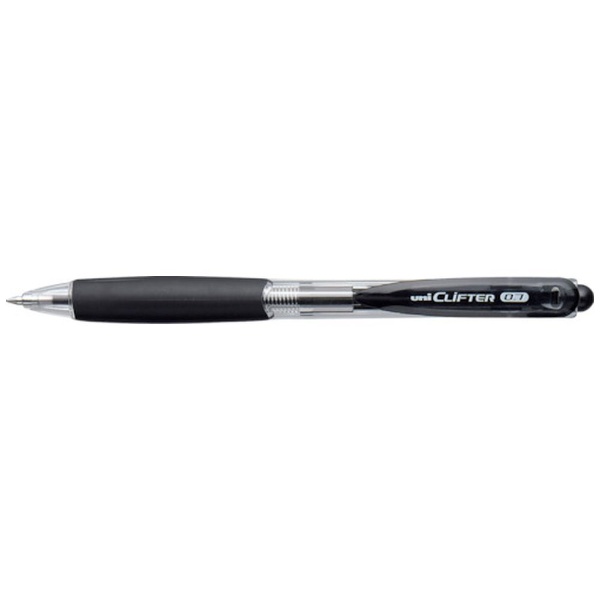 ■クリップの支点がスライドします。■クリップが持ち上がり挟めます。■厚さ5mmまでをクリップ奥までしっかりはさみます。【用途】・作業現場にも最適ノック式ボールペンです。【仕様】・芯径（mm）： 0.7・インク色： 黒・キャップ式/ノック式：...
