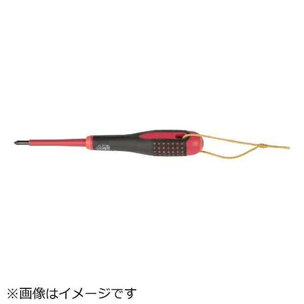 ■カラビナの取り付け用の絶縁性アラミド繊維紐のついた、高所作業向け絶縁ドライバーです。■エルゴハンドルにて作業者の疲労を軽減します。■先端形状によりハンドルが色分けされ、ハンドル底部には先端形状がシンボルで記載されており、正しいドライバーを...