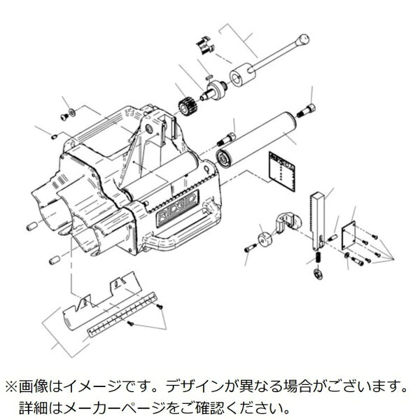 ■リジッド高速管端処理機122XL用補修パーツです。【仕様】・適合機種： 122J-S/122XL・品名： ローラーガード【注意】・標準付属の刃33551を銅管用替刃33175に替える際にはホイールピンも34360に交換する必要があります。
