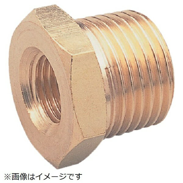 ■配管サイズの変換に使用します。【用途】・ネジ用継手。【仕様】・接続口径D1： R1/2・接続口径D2： Rc1/8・六角対辺（mm）： 24・使用流体： 水・空気・油・ねじ： R1/2×Rc1/8・寸法（mm）B： 24・寸法（mm）A：...