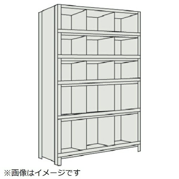 ■縦仕切り板は樹脂ファスナーで取り付けが簡単です。【仕様】・間口（mm）： 875・奥行（mm）： 300（323）・高さ（mm）： 2100・色： ネオグレー・棚段数（段）： 5・タイプ： 3列・5段・外形寸法（mm）高さ： 2104・組...