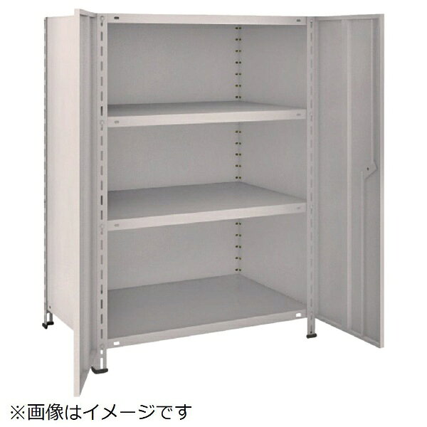 ■両開扉には、シリンダー錠が標準装備され商品や作業工具などの保管・管理に最適です。【仕様】・間口（mm）： 875・奥行（mm）： 600・高さ（mm）： 1200・有効間口（mm）： 801・色： ネオグレー・棚段数（段）： 4・外形寸法...