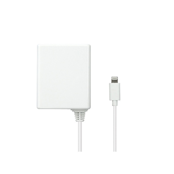 ●100V〜240V対応なので海外でも使用可能。●ACコンセントプラグが収納できて、90度/180度の2通りに曲がります。充電時間目安*iPhone5　約2.5時間*iPod touch　約2.2時間*Dockコネクタには対応しておりません。