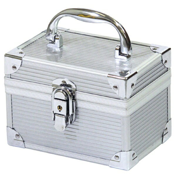 コンパクトサイズで、軽くて丈夫なアルミ製ツールケース。■コーナー部材は衝撃に強いラウンド加工仕様です。■大切な収納物を守る鍵付き。■最大収納重量目安： 約5kg。■付属品： カギ ×2。