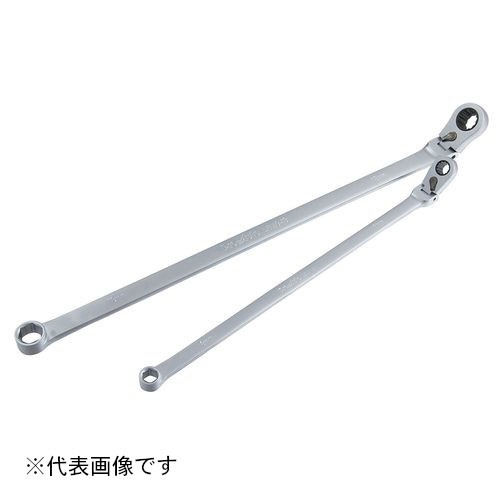 ●狭く奥深い場所でも作業性に優れています。●超ロング＆首振り機能付狭く奥深い所でも作業性抜群な、超ロング＆首振り機能付き。●ギアレンチで素早く回し、六角タイプのめがねレンチ側で、安全にしっかり本締め出来ます。■型番：LFMG-14■サイズ：...
