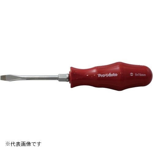 ●使い込むほどネジに食い付きトルク力がアップ。●グリップハンドルはアセテート樹脂にコットン繊維配合で衝撃を吸収し、耐久性抜群です。●軸部にスパナが掛けられる六角ナット仕様のため、増し締め作業に最適です。■型番：P-DTD5075■サイズ：マ...