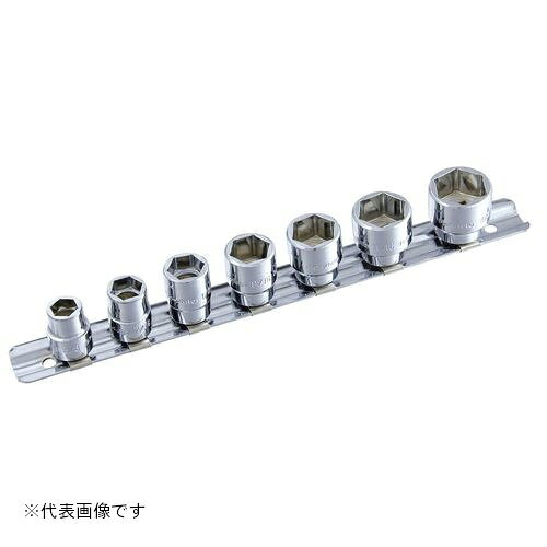 ●3/8，7/16，1/2，9/16，5/8，11/16，3/4インチ●ボルト、ナット等の弛緩■型番：101-31SMS■セット内容：3/8インチDR.7ピースシャローソケットハンガーセット（インチ）3/8、7/16、1/2、9/16、5/...