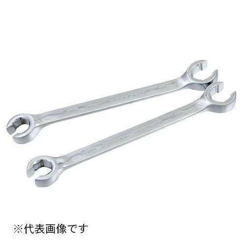 ●14×17mm●パイプを避ける為の最低限の逃げ道だけを空け、限りなくメガネレンチに近い工具です●5面接触のため、トルクもかけやすく、ブレーキ関係を整備する時（キャリパの取り外し等）など必須です■型番：FNF1417■サイズ：14×17mm...