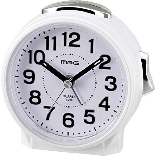 ■夜間でもみやすい明るくブルーのライトが点灯する目覚まし時計ブルーLEDのライトで文字板全体を照らします。しばらくの間ライトが点灯する残照機能付き暗い場所でも視認性がよく、ストレスを感じません操作がしやすいように大き目のボタンを採用■寝室な...