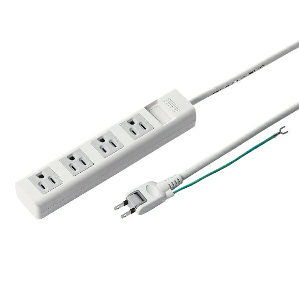 マグネット付き、2Pスイングプラグの電源タップ。3P・4個口・2.5m。■裏面にマグネットが付いているので、スチール机などに仮固定することができます。■保護被覆付きで、断線しにくい丈夫なコードを使用しています。■差込口にユリア樹脂材を使用し...