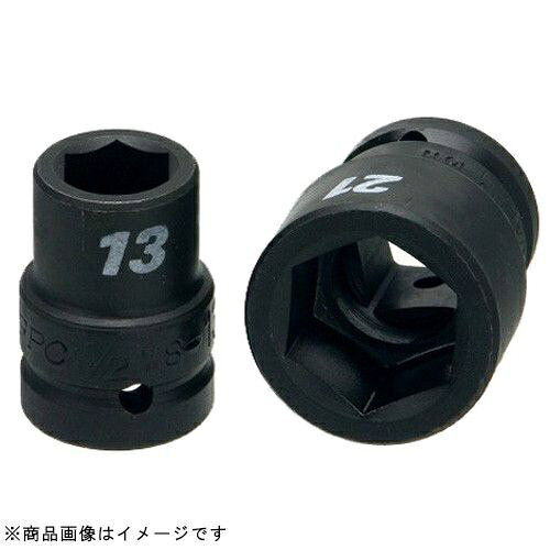 ●形状は6角●作業におけるボルト・ナットの締め・ゆるめ用●ショートタイプ■品番：1/2WS-21■S：21■D1：33mm■l：14mm■D2：28mm■L：40mm■d：17mm■重量：142g■ピン：4-P2■リング：4-O2