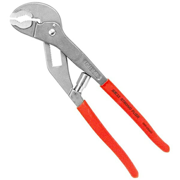 ハンドルを握りしめるだけで、対象物に合わせて最適な口開きを自動調整します。水道まわりの修理、配管作業。自動車・機械の整備、電設作業。特殊菱形口形状は、3点接触によるてこの原理で高いグリップ力を発揮し、パイプやボルトにセルフロックすることで少...