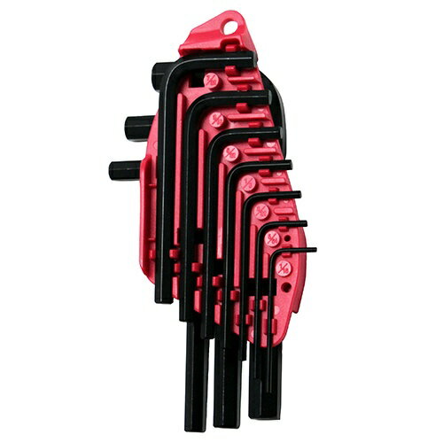 六角棒レンチセット10本組です。ホルダー付きで収納・携帯に便利です。インチサイズです。仕様●10本組。●ショート。注意事項ボルト・ネジのサイズに合ったものを使用して下さい。ボルト・ネジには、奥まで完全に差し込んで下さい。ハンマー等で叩いて衝...