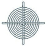 ■羽根の回転部分への指などの挿入を防ぎます。【仕様】・適用冷却ファン（AC/DC共用・外寸）： □80mm・材質： 金属・オプション種別： フィンガーガード・表面処理： ニッケルクロムメッキ（銀色）・吸込側、吐出側兼用