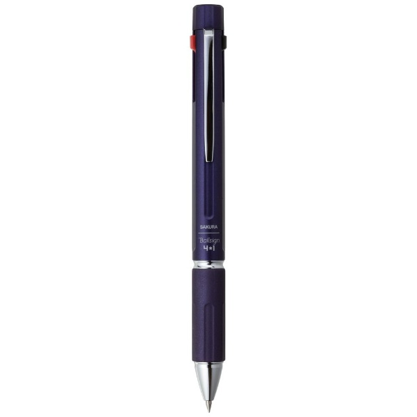 細かく、鮮やかに書ける多機能筆記具。高級感のあるメタリック色