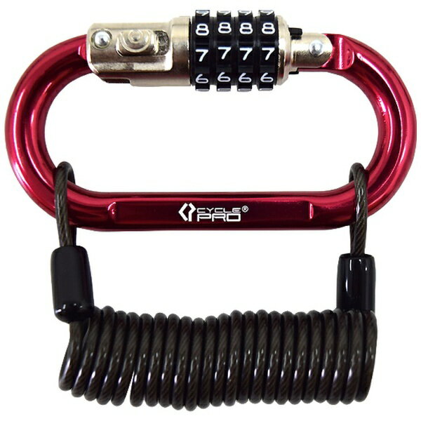 軽量・コンパクトサイズのカラビナロック。仕様キーは不要。4桁のお好きな番号にセット可能です。3x1500mm コイル