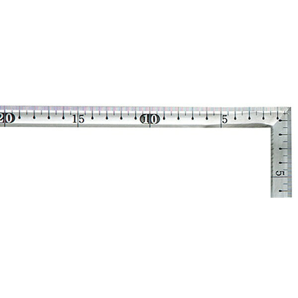 長さの測定、直角の確認やケガキ作業に使用する曲尺。■ステンレスの光沢を活かした曲尺です。