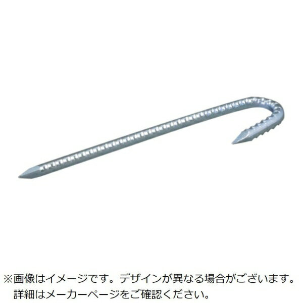 ■抜けにくい異形鉄棒です。■工事現場や駐車場、ガーデニングなど様々な場面でのロープの固定などに使用します。【用途】・ロープ・ワイヤーなどの固定に。・侵入防止ロープの設置に。【仕様】・径（mm）： 6・折返し長（mm）： 40〜50・全長（m...