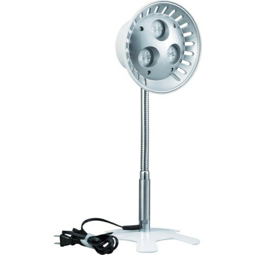 ■高輝度10W LED、フレキシブルパイプで照明方向が自由自在です。■好みの明るさに無段階で調光可能（10〜100％）です。■背面に調光ボリュームスイッチ付です。■有効つかみ幅は最大50mmです。■バネクリップで作業台上の任意の位置に取り付...