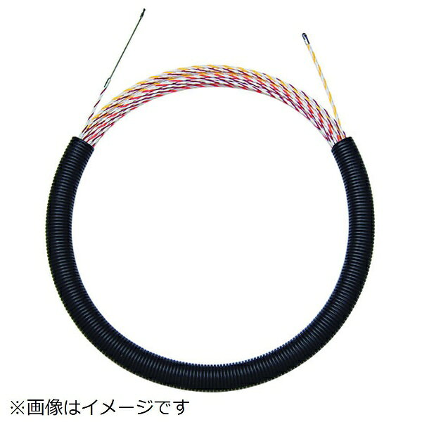 ■φ5.0、φ6.2、φ7.0mmの直径の違う3本の撚り線を組み合わせたハイブリッドロッドで、高い柔軟性と大きな引張強度を両立しました。■φ6.0mmのスネークヘッドと横穴先端金具で細いパイプも楽々通り、追加配線に最適です。■ワイヤーはサビ...