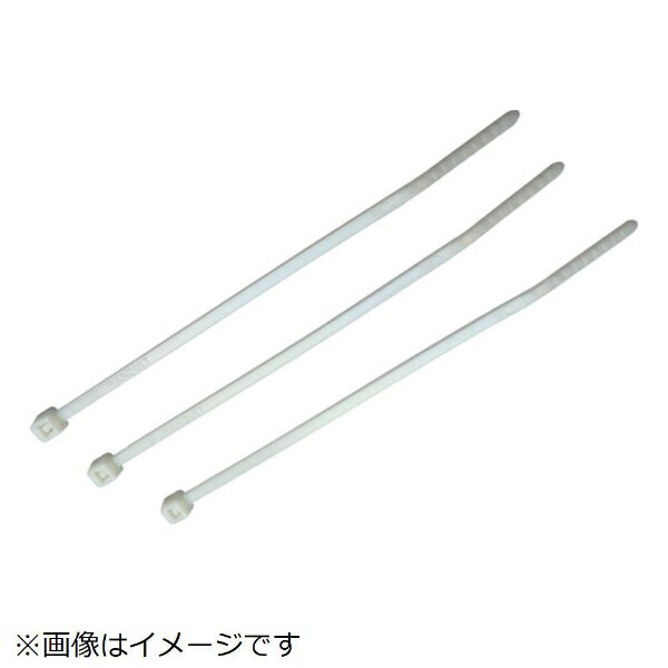 ■幅広く使用できる汎用性の高い標準タイプのナイロン結束バンドです。■色分け、識別に最適です。【用途】・ケーブルなどの結束。【仕様】・色： 白・幅（mm）： 4.8・長さ（mm）： 368・厚さ（mm）： 1.3・最大結束径（mm）： 102...