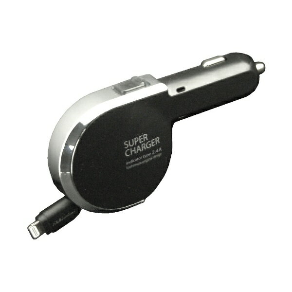 ●車のDCソケット電源からiPad/iPhone/iPodのバッテリーを充電する、Lightningコネクタ専用のハイパワーDC充電器。 ●MFi認証品。 ●ワンプッシュでコードをすっきり収納。 ●充電しながら待ち受けも可能。 ●充電状況が...