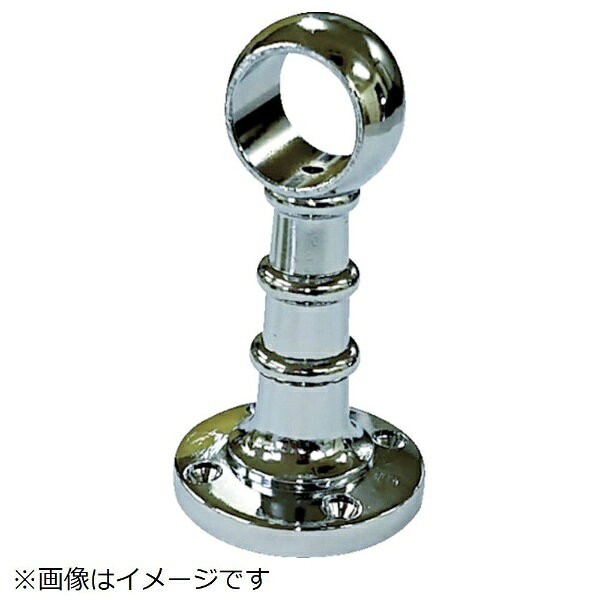 ■オーソドックスなパイプ取付金具です。【用途】・大量使用に最適。【仕様】・適合パイプ径（mm）： 19・C（mm）： 78・B（mm）： 65・D（mm）： 44・A（mm）： 19.2・クロームメッキ仕上げ・木ネジ付【材質／仕上】・亜鉛ダ...