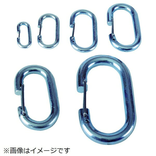 ■シンプルな形状のフックです。【用途】・チェーン・ワイヤ・ロープなどの連結や、端末の金具のジョイントに。【仕様】・使用荷重（kN）： 0.15・D（mm）： 4.8・L（mm）： 50.5・S（mm）： 8.5・W（mm）： 25.2・R（...