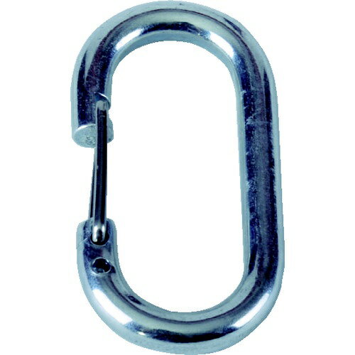 ■シンプルな形状のフックです。【用途】・チェーン・ワイヤ・ロープなどの連結や、端末の金具のジョイントに。【仕様】・使用荷重（kN）： 0.4・D（mm）： 7.7・L（mm）： 71.2・S（mm）： 14.0・W（mm）： 37.9・R（...