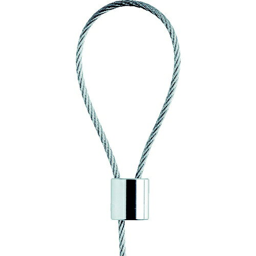 ■簡単にループワイヤが作れます。■輪の大きさが調整できます。【仕様】・使用荷重（kg）： 100・長さ（mm）： 3000・ロープ径（mm）： 3.0・ロープ径（mm）： 3.0・ステンレス（SUS304）7×7ワイヤ
