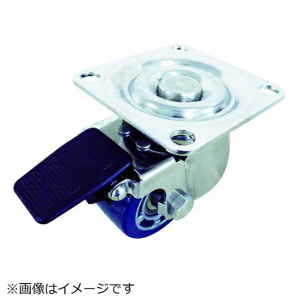 ■大型機械や装置などの重量物に数多く使用されている低床式重荷重用キャスターです。【仕様】・許容荷重（daN）： 300・許容荷重（kgf）： 306・車輪径D（mm）： 50・車輪幅（mm）： 38・取付高H（mm）： 79・取付座A（mm...