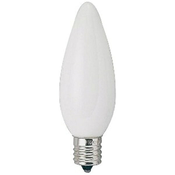 シャンデリア電球 C32［口金E14 /25W］◆主にヨーロッパの器具についている電球です。日本では珍しい電球。【仕様】●ガラス球●仕上:ホワイト●径(mm):32●全長(mm):100●口金E14●定格電圧(V):105●定格消費電力(W...