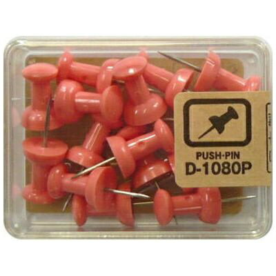 色々なプッシュピン、豊富なカラーで色分け。