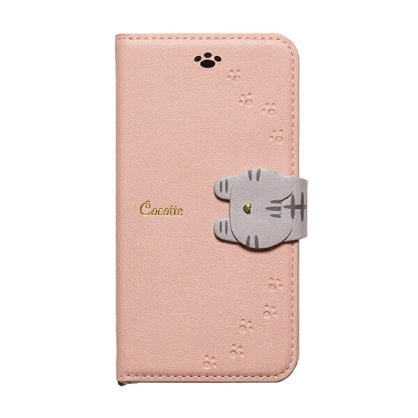 かわいい猫ちゃんといつでも一緒！マグネットフラップの手帳型スマホケス。iPhone8/7/6s/6兼用手帳型ケースです。