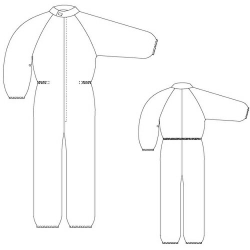 ■シンプルな平織り構造の通気性に優れる［［R4］］を採用しています。■クラス10000のクリーンレべルに対応するスタンダードウエアです。【仕様】・色： ホワイト・サイズ： M・ウエスト（cm）： 64〜74・股下（cm）： 68・適応胸囲（...