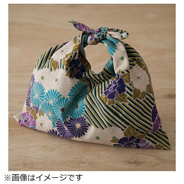 手軽に使える風呂敷バッグ。レトロフラワー生地の東袋です。風呂敷ハンドがなくてもそのまま風呂敷バッグとして使える便利な東袋。普段は小さく畳んでバッグに忍ばせておけばサブバッグとして活躍します。和柄のエコバッグとしても使いやすいサイズです。※こ...