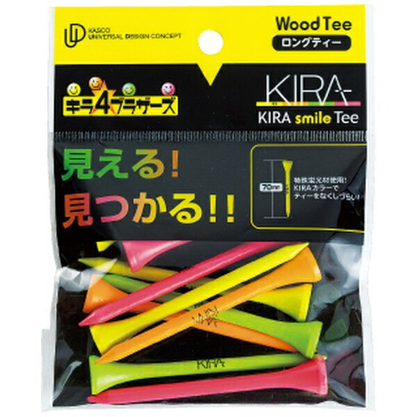 ◎販売員のおすすめコメント構える際にティーヘッドに見えるスマイルマークがリラックス効果！KIRAカラーでティーもなくしにくくおすすめです。見える！見つかる！！ゴルフに『見える』という価値をプラスしたKIRAシリーズ！いつものティーがグリーン...