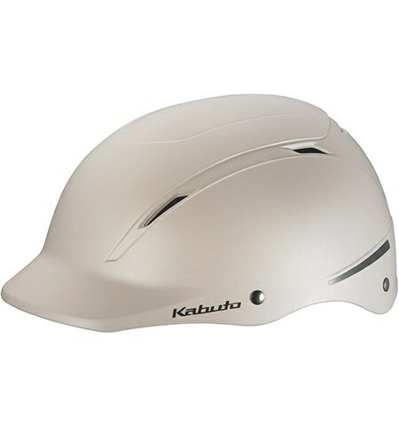 ふだん着ヘルメット・日常に安心を。電動アシストサイクルにも最適。つば左側のKabutoロゴ、および後・側頭部には、車などのライトに反射し夜間の視認性を高める反射ステッカーを採用。■ハードシェル■内装着脱可能■Kabutoロゴおよび左右後の4...