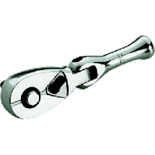 ■6.3sq.のラチェットハンドル本体に9.5sq.のドライブを組み込んだ36枚ギア、送り角度10度の首振りタイプ小判形ショートラチェットハンドルです。■左右のクロウを一体化した「一体式クロウ」により強度アップ。■プッシュボタンを押さない限...