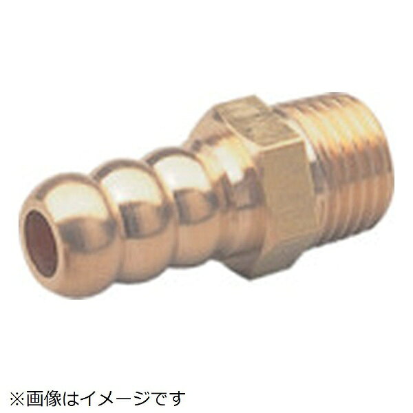 ■金型冷却用ホース継手として■ホース用継手。■接続口径(タケノコ外径)(mm)：11.0■接続口径D：R1/4■六角対辺(mm)：14■六角対辺(mm)本体：14■使用流体：水・空気・油■流体温度：-50〜150℃■使用圧力：3.45MPa...