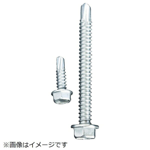 ■六角頭によりトルク伝達力が大きく、カムアウトしにくいので作業性に優れています。■板金工事・金属外壁取付に。■最大適用板厚(mm)：4■つば径(mm)：10.5■対辺(mm)：8■呼び寸法(mm)d×L：M5×60■ステンレス（SUS410...